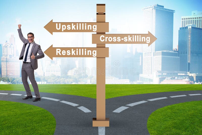 At the Crossroads Choosing between Up-skilling and Re-skilling Stock ...
