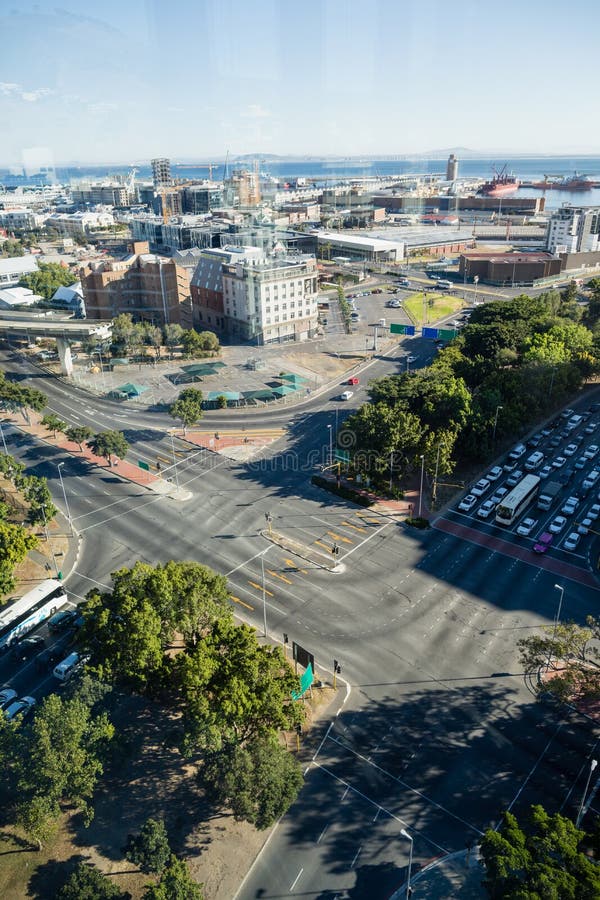 Crossroads in a city stock photo. Image of city, interacting - 88023596