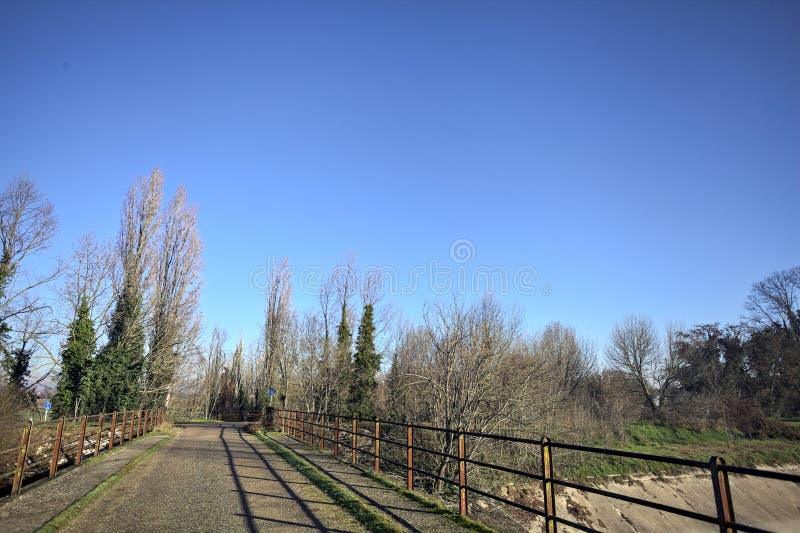 Crossroads between a Dirt Path Stock Photo - Image of autumn ...