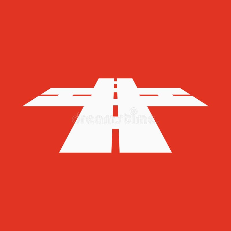 The Crossroads Icon. Crossway and Crossing, Intersection, Road, Route ...