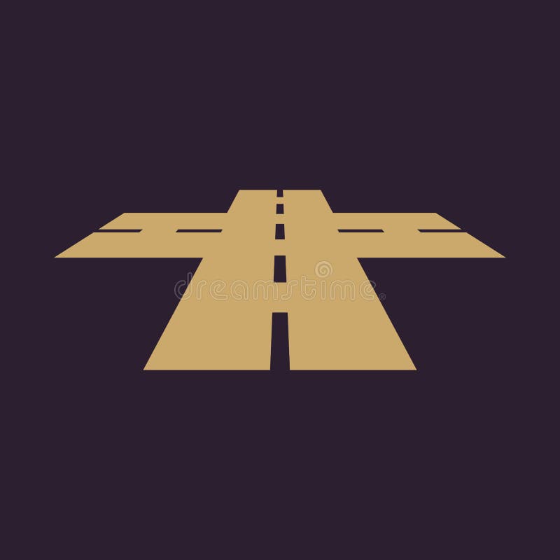 The Crossroads Icon. Crossway and Crossing, Intersection, Road, Route ...