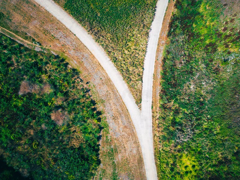 Crossroads at Nature Reserve Stock Image - Image of holland, reserve ...