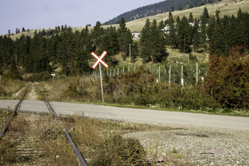 Crossroads stock image. Image of train, crossing, landscape - 40277099