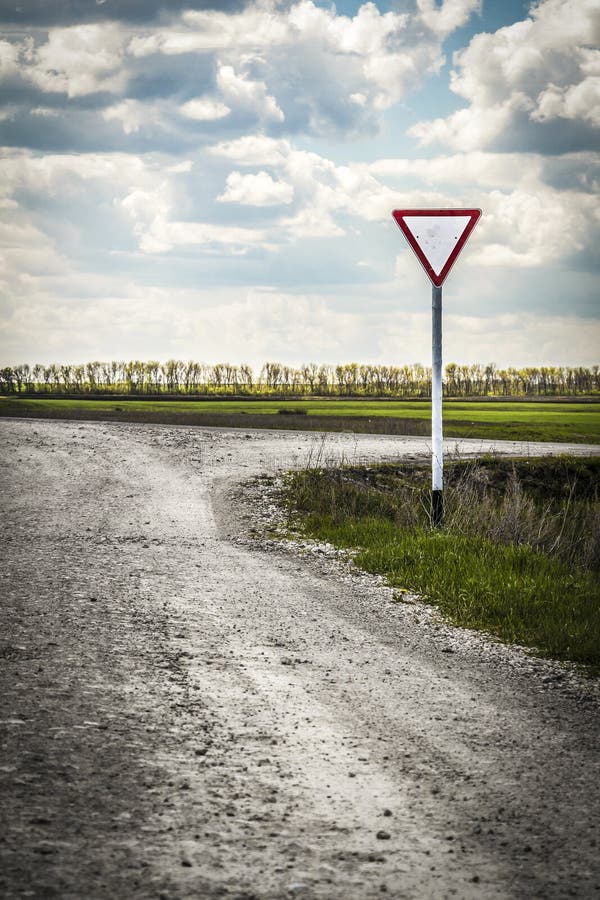 Crossroads Rural Roads and Main Stock Photo - Image of grass, landscape ...