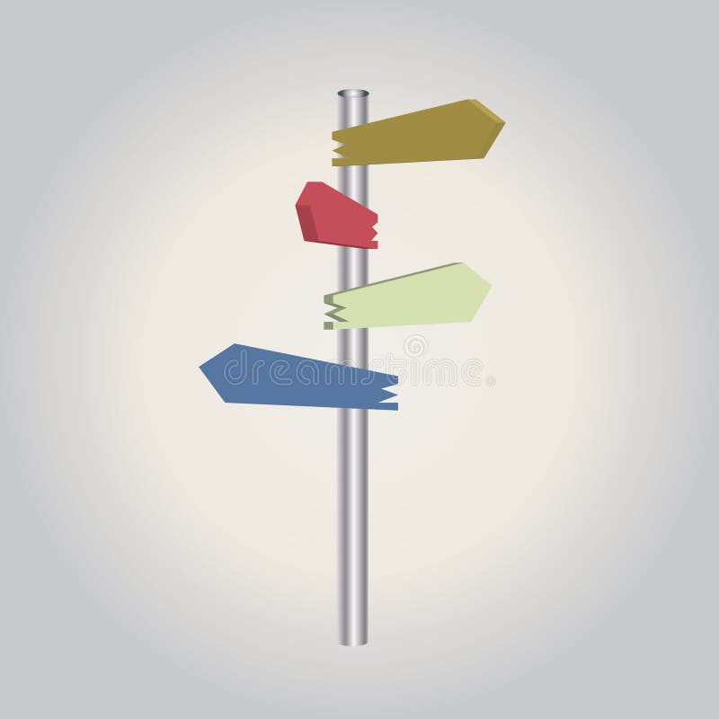 Crossroads Sign stock vector. Illustration of signpost - 12833489