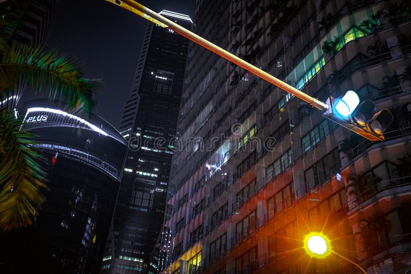 Crossroads in singapore editorial stock image. Image of downtown ...