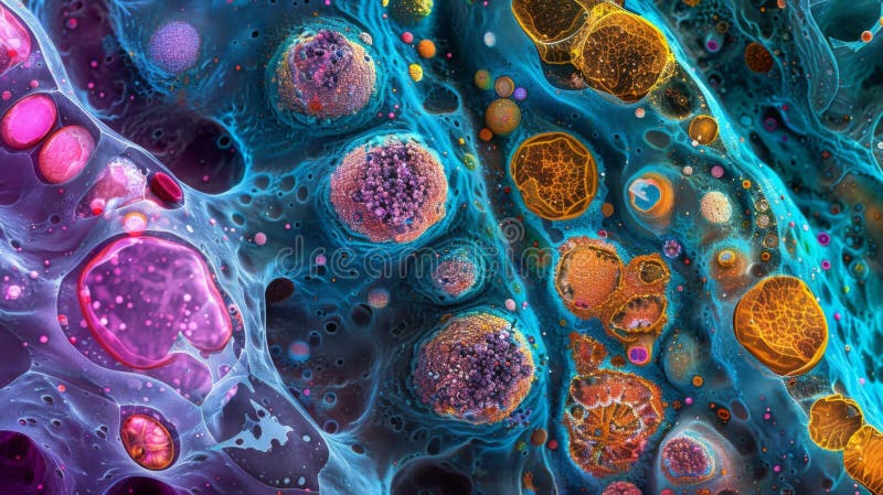 A Crosssection of a Bone Cell Revealing Its Dense and Organized ...