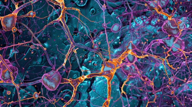 A Crosssection of Brain Tissue Reveals a Dense Network of Interneurons ...