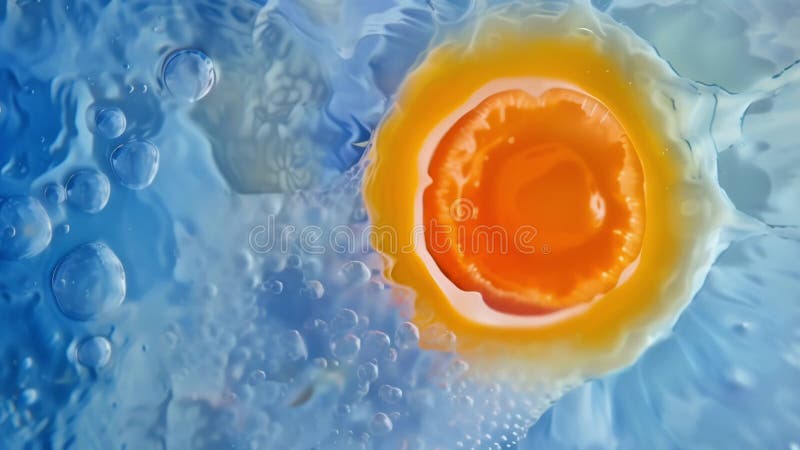 A Crosssection of an Egg Cell with Its Protective Layers and ...