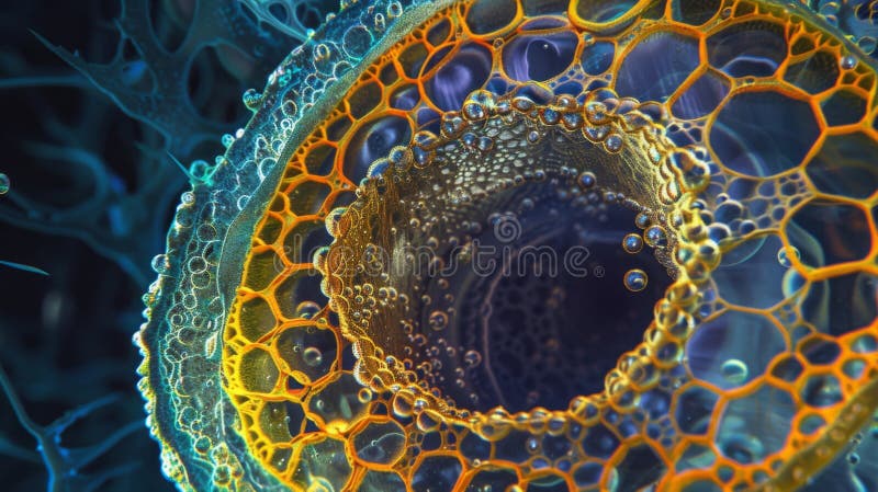 A Crosssection of an Egg Cell with Its Protective Layers and ...