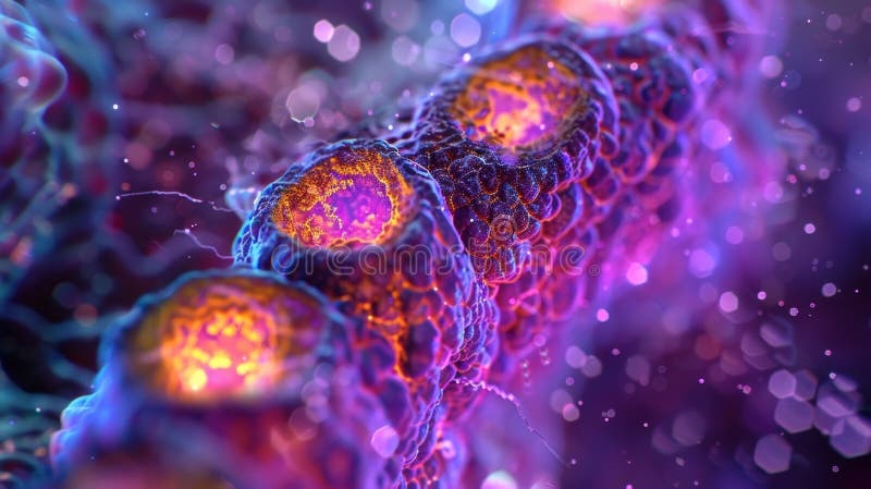 A Crosssection of an Endocrine Tissue Sample with Specialized Cell ...
