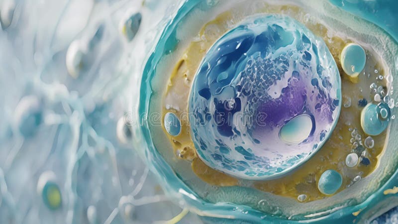 A Crosssection of a Cell Highlighting the Location of Lysosomes and ...