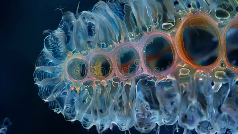 A Crosssection Image of a Ciliate Cell Revealing Its Complex Internal ...