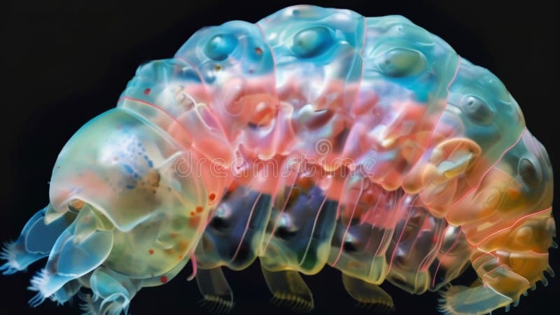 A Crosssection Image of a Tardigrade Showcasing Its Complex Internal ...