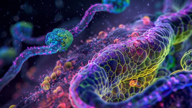 A Crosssection of a Plant Cell Demonstrating How RNA Interference is ...