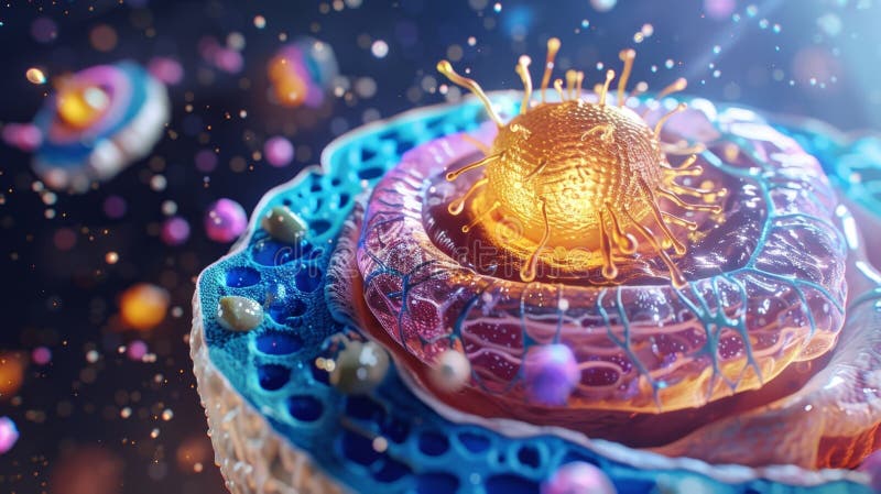 Crosssection of a Plant Cell with Visible Cytoplasmic Streaming ...