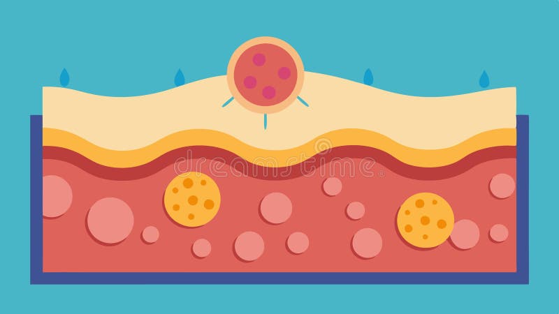 Crosssection of Skin a Crosssectional View of the Skin Displaying the ...