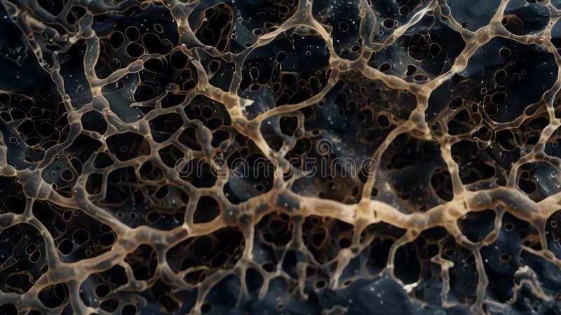 A Crosssection of Soil Revealing the Complex Networks of Nematode ...