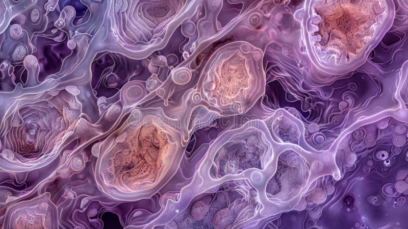 A Crosssection of Stratified Columnar Epithelium Featuring Multiple ...