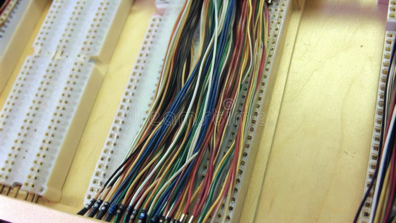 A Crosssectional View of a Multilayered Wire Harness Being Assembled ...