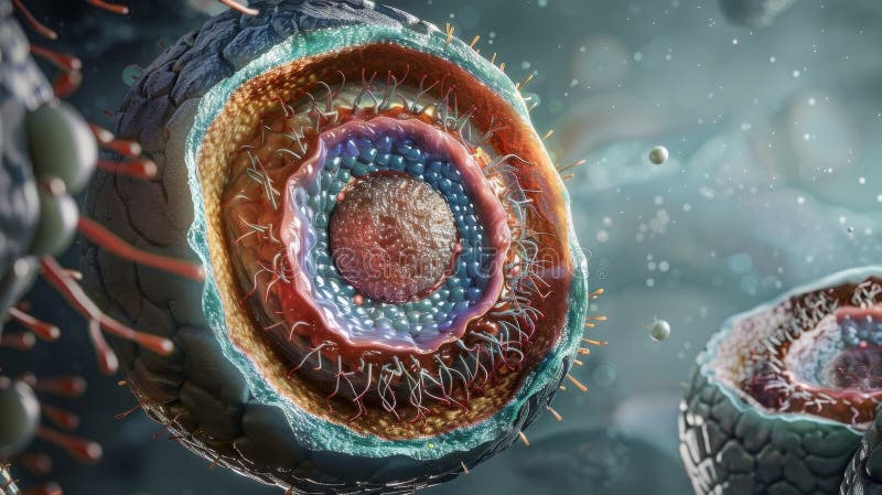 A Crosssectional View of the Ovum Showing the Distinct Layers of the ...
