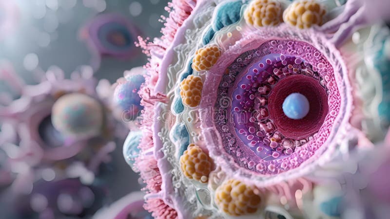A Crosssectional View of the Ovum Showing the Distinct Layers of the ...