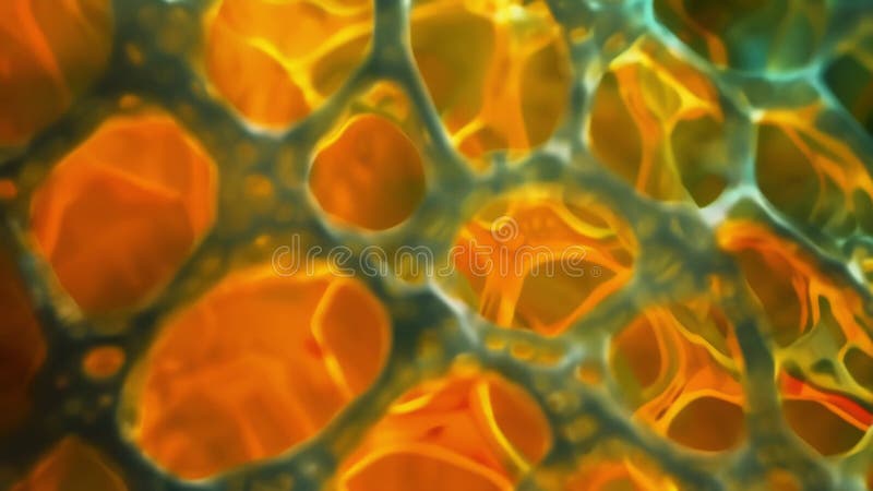 A Crosssectional View Of A Plant Cell Wall Revealing A Latticelike Structure Of Cellulose Fibers