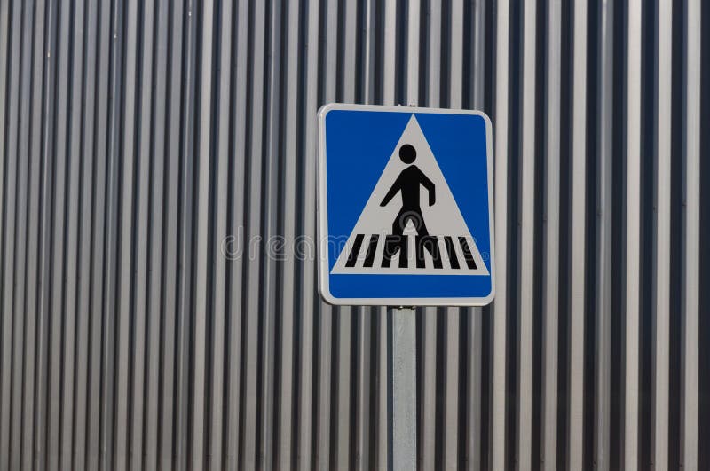 Red Man Signal at a Crosswalk Stock Image - Image of crossing ...