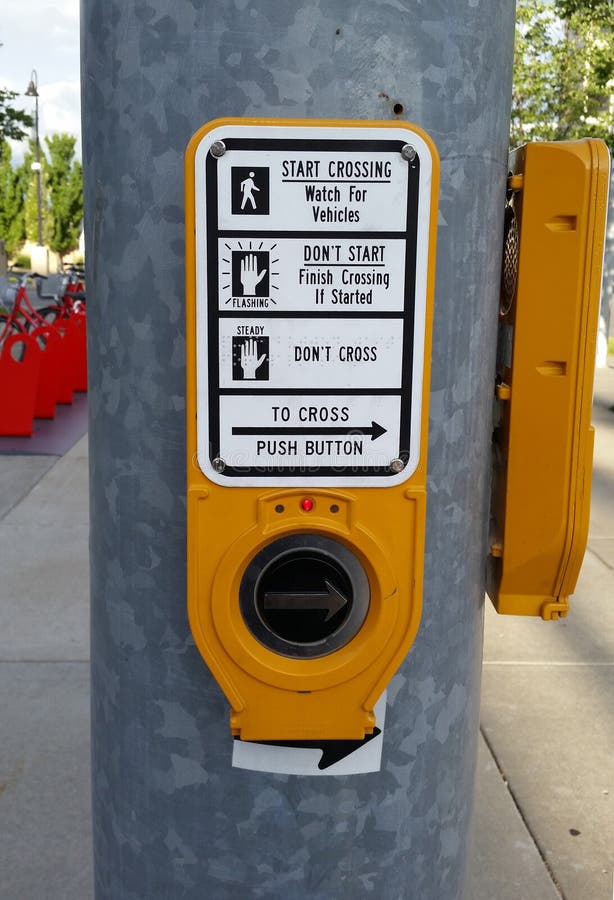 Crosswalk Button stock photo. Image of walking, button - 55389848
