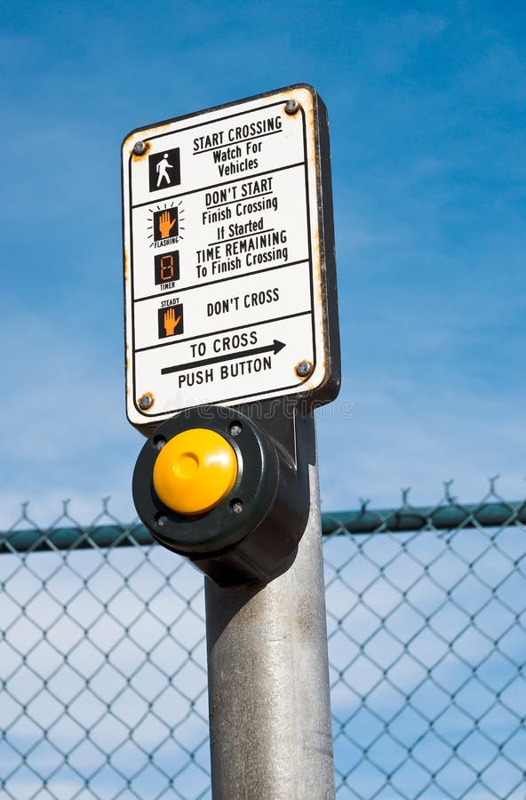 Crosswalk Button stock photo. Image of urban, street, sidewalk - 487426