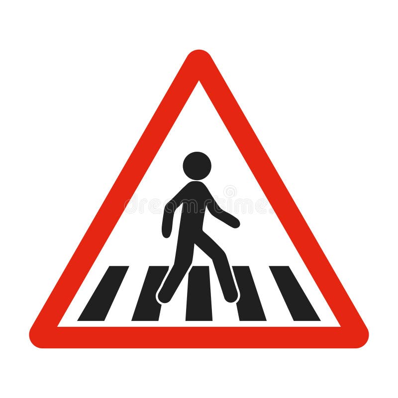 Crosswalk Icon. Flat Crosswalk Vector Icon Illustration Isolated on ...