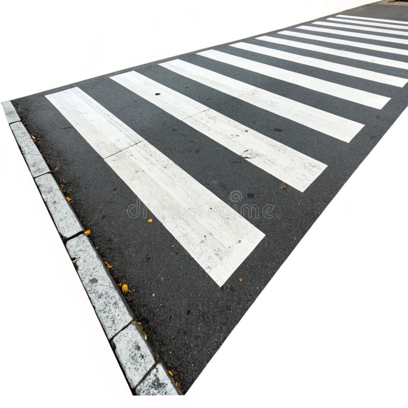 Crosswalk on White Background Stock Illustration - Illustration of ...