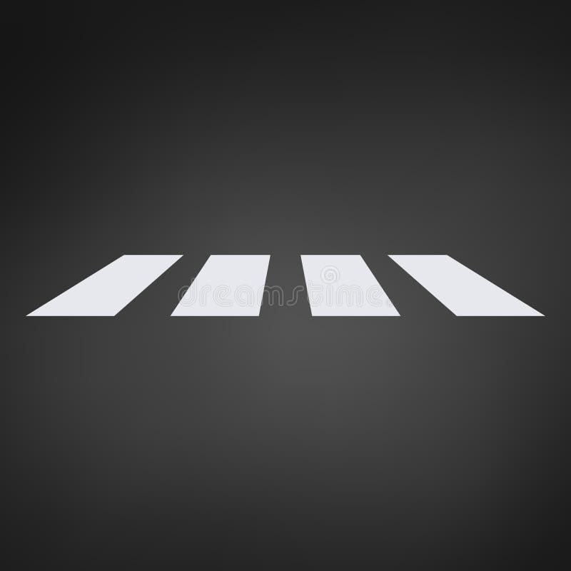 Path Pedestrian Crossing Perspective View Vector Illustration Crossover ...