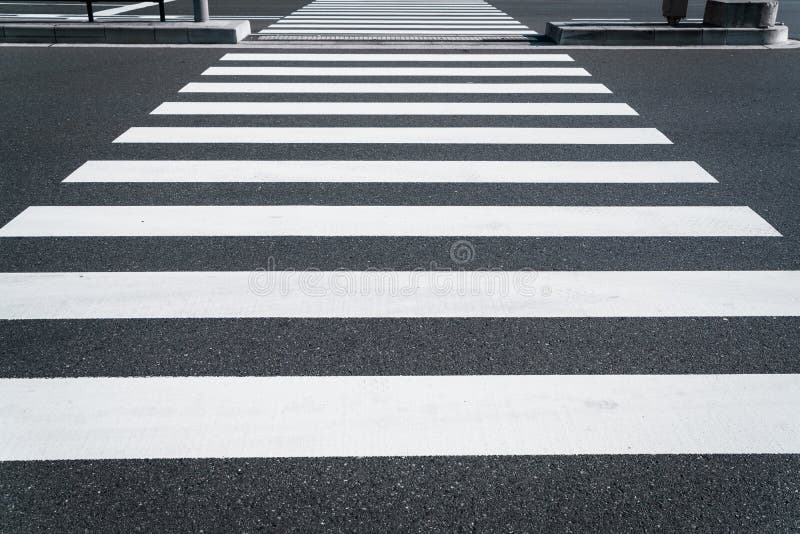 Crosswalk on the road stock image. Image of zebra, walkway - 149856239