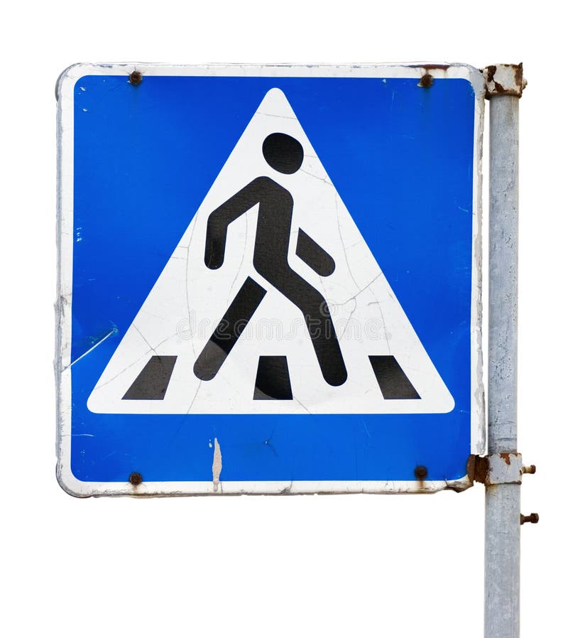 Crosswalk sign stock image. Image of objects, isolated - 29331563