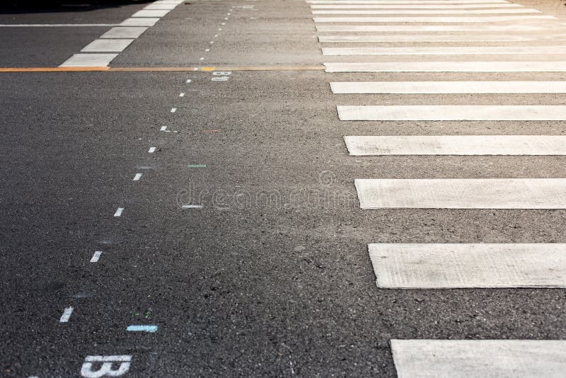 Crosswalk on the Street Background Stock Image - Image of journey ...
