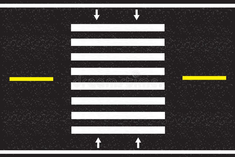 Crosswalk Vector Background Stock Vector - Illustration of arrow ...