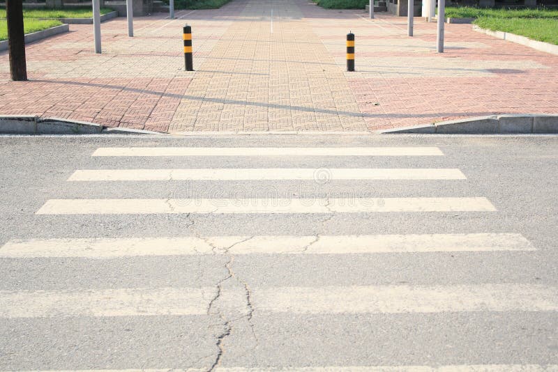 Crosswalk stock photo. Image of pedestrian, horizontal - 45742150
