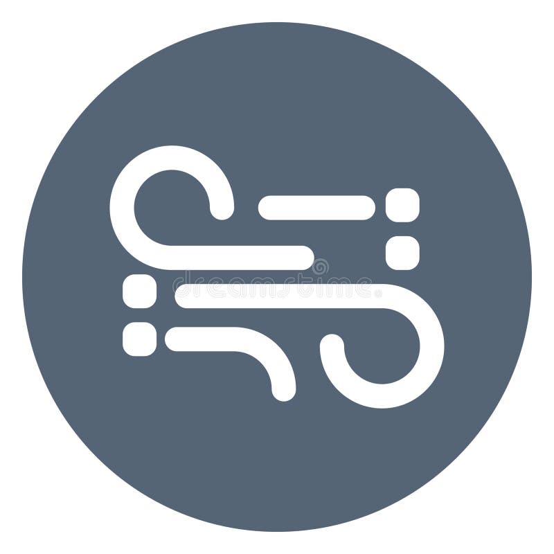 Crosswinds, Forecast Bold Outline Vector Icon Which Can Easily Modify ...