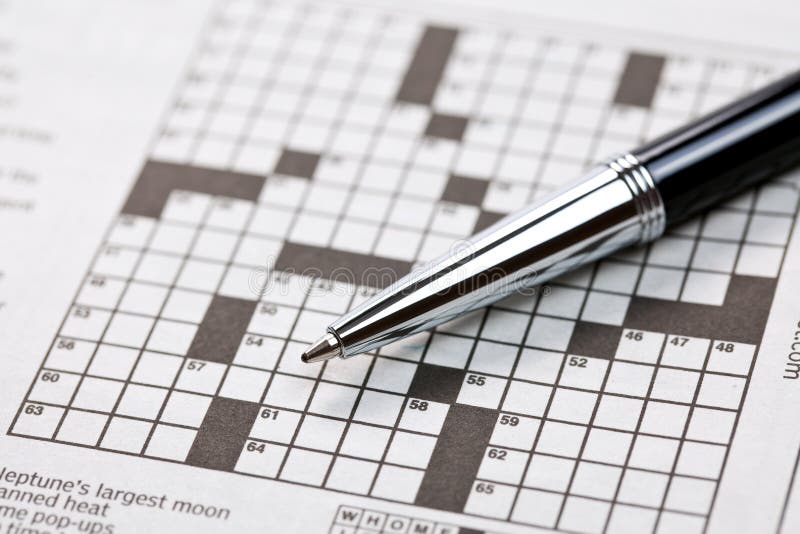 Crossword Puzzle stock image. Image of thinking, puzzles - 1636675