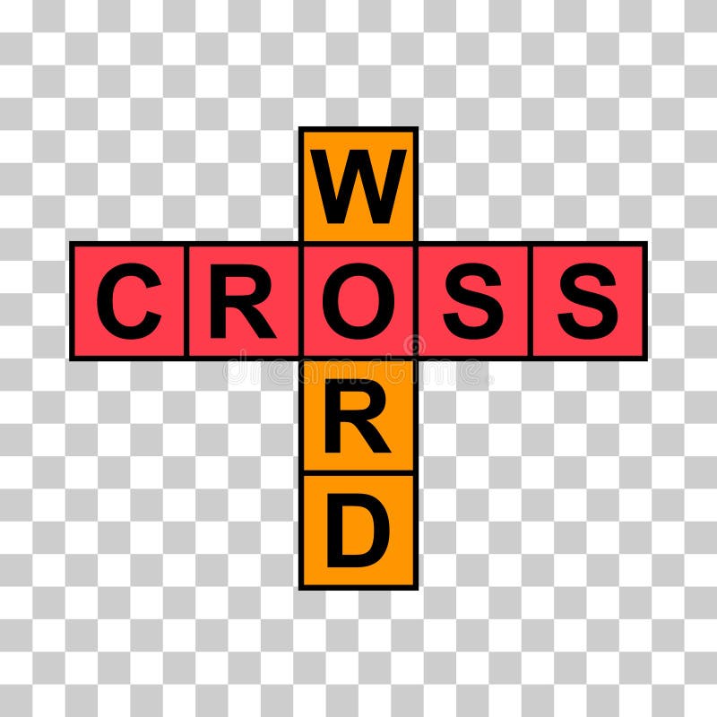 Crossword Concept Icon, Cross Word Graphic Symbol, Web Flat Vector ...