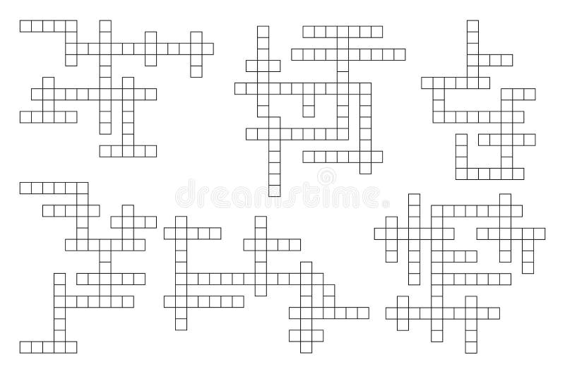 Crossword Layout Stock Illustrations – 170 Crossword Layout Stock ...
