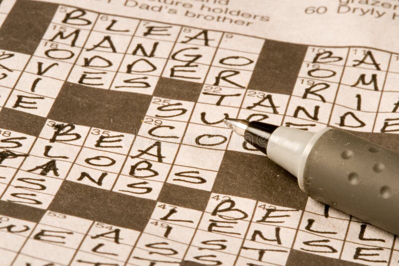 Crossword Puzzle stock photo. Image of word, solve, game - 2009770