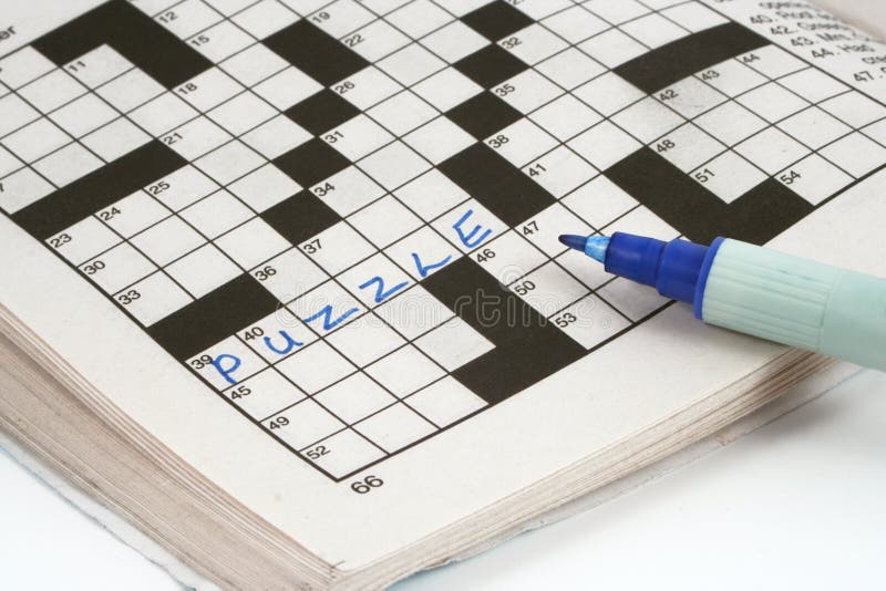Crossword Puzzle stock image. Image of thinking, puzzles - 1636675