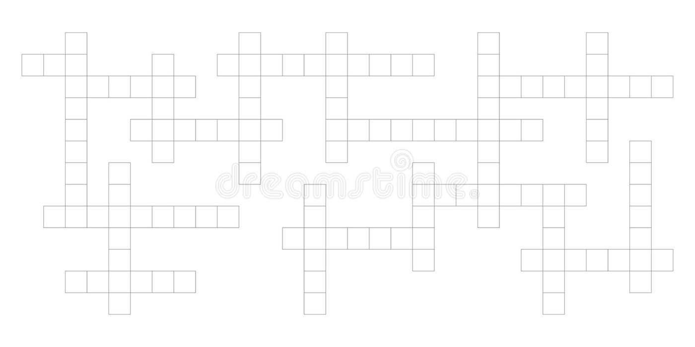 Empty Crossword Puzzle Stock Illustrations – 725 Empty Crossword Puzzle ...