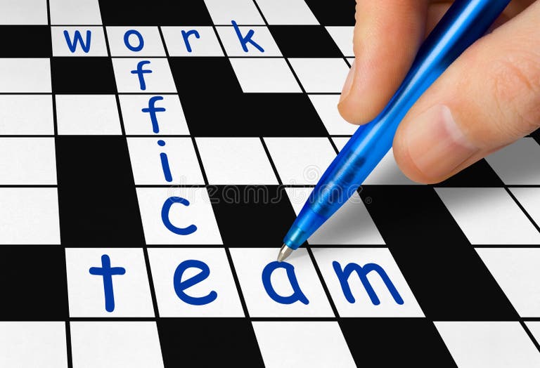 123 Teamwork Crossword Puzzle Solution Stock Photos - Free & Royalty ...