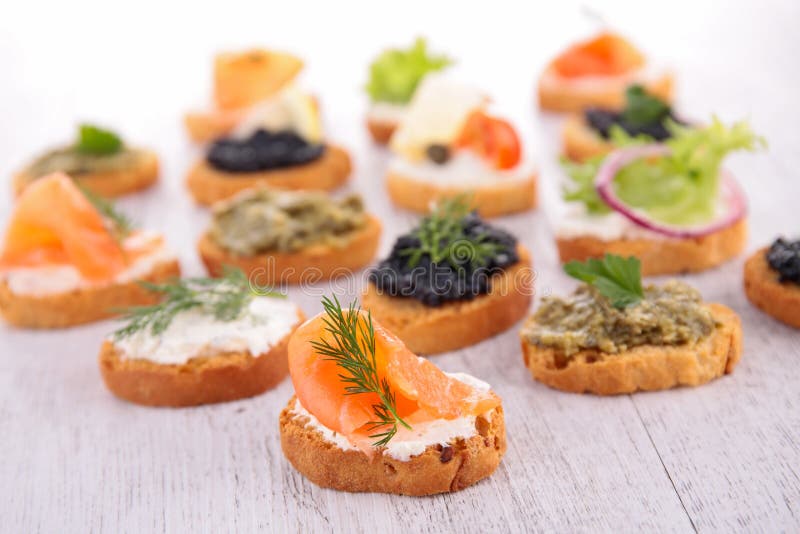 Crostini, canape stock photo. Image of celebration, crostini - 40221438