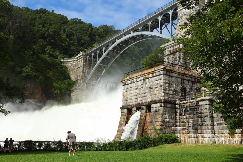 Croton Dam stock image. Image of lake, gorge, cascade - 38532005