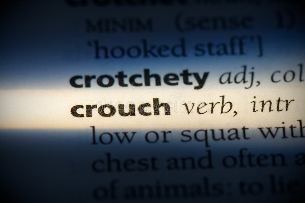 Crouch stock photo. Image of vocabulary, english, etymology - 161578474