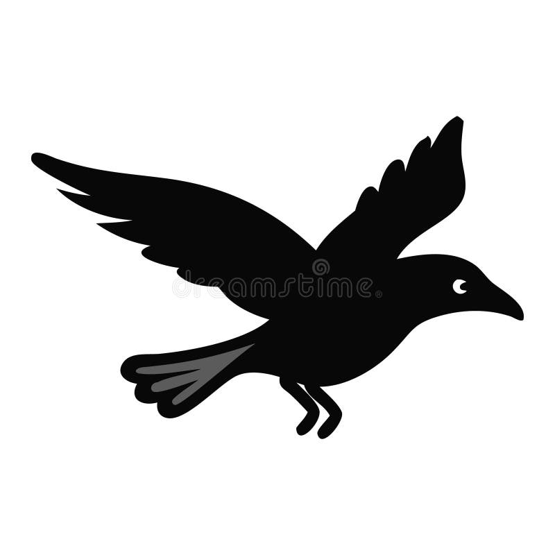 Crow Bird Beautiful Design Image Stock Image - Illustration of bird ...
